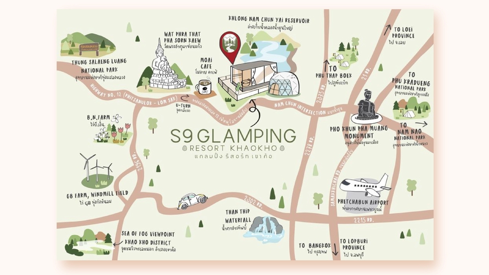 รับวาดแผนที่ Map Design