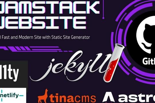 JAMSTACK Website Static Site Generator Jekyll, ELeventy 11ty,Astro Js, Gatsby Js