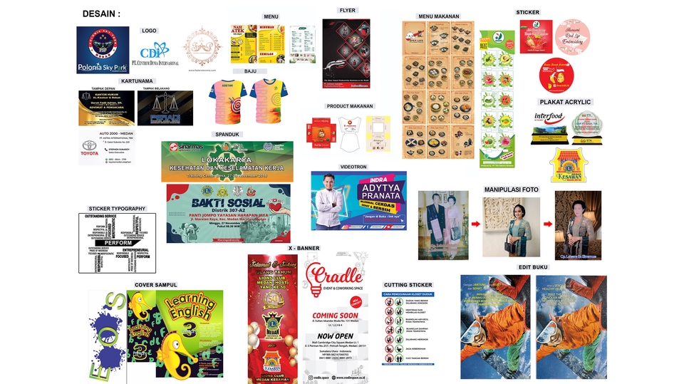 JASA DESAIN PREMIUM BANNER, X-BANNER, STICKER, FLYER, SOSMED, CUTTING ...