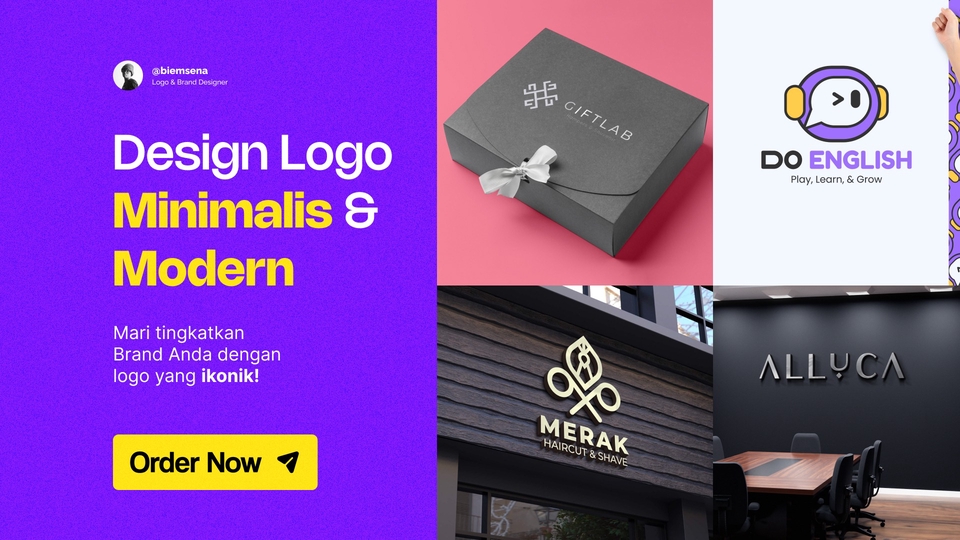 LOGO MINIMALIS, MODERN & PROFESIONAL UNTUK BISNIS ANDA