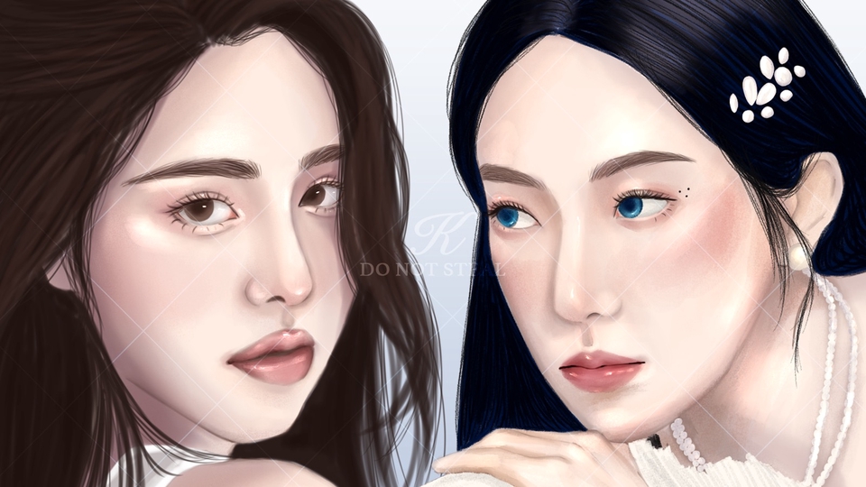 KANO ILUSTRASI GAMBAR POTRET SEMI REALIS