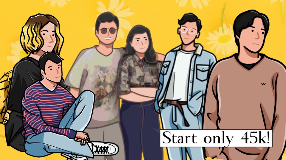 Potret Menawan dengan Gaya Seni Sederhana: Simple Artstyle Potrait