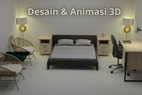 Desain & Animasi 3D Berkualitas untuk Game AR/VR dan Web