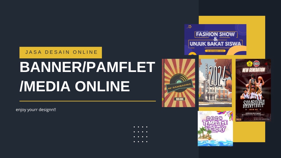 Jasa Desain Banner, Pamflet, dan Media lainnya!