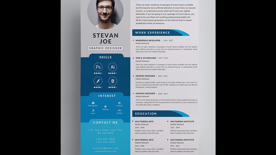 DESAIN CV PROFESIONAL DAN MENARIK SEHARI JADI