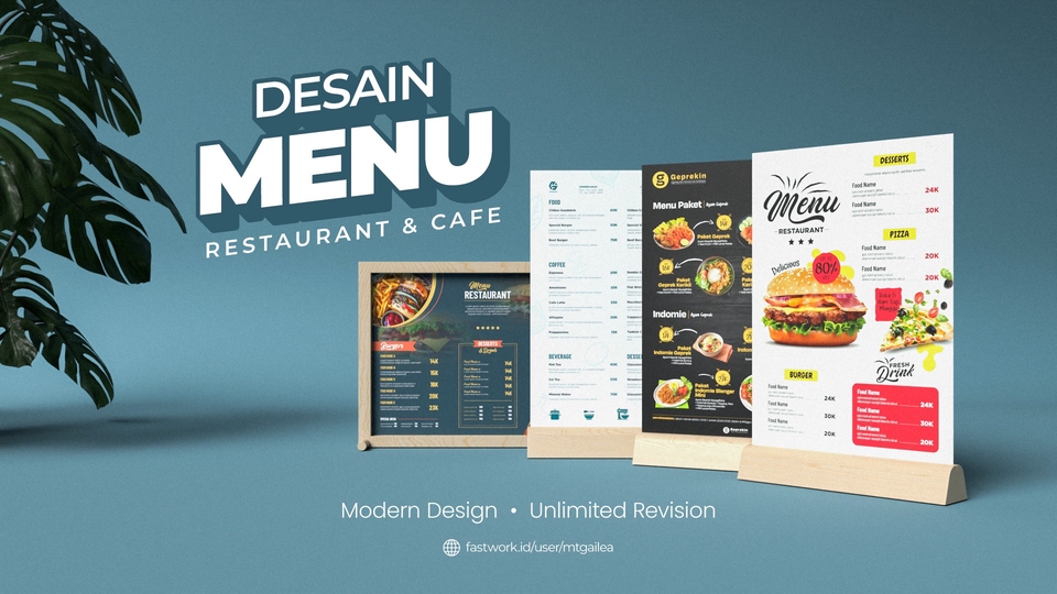 Desain Menu Restaurant, Cafe, Rumah Makan