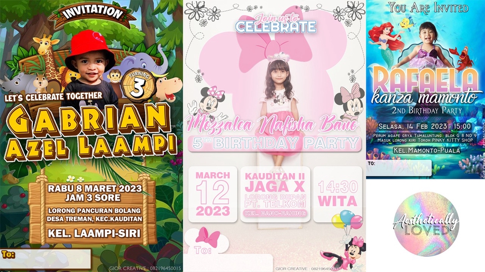 Desain Unik & Kekinian Undangan / Invitation Card