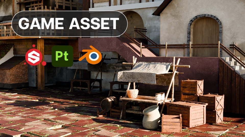 รับปั้น 3D โมเดลประกอบเกม Game Asset สิ่งของ,สิ่งก่อสร้าง,ฉาก,อาวุธ