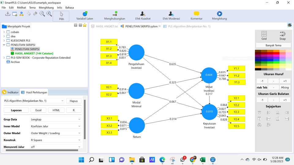 OLAH DATA SMARTPLS 3.0 DAN IBM SPSS