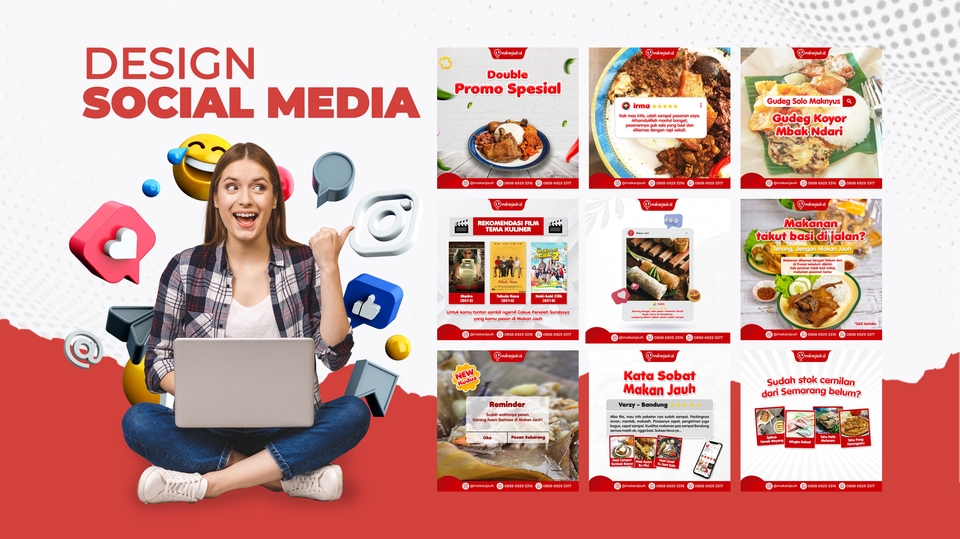 DESAIN FEED INSTAGRAM FACEBOOK MEDIA SOSIAL