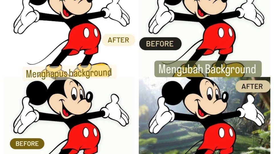 Hapus background foto dan mengubah Background Murah