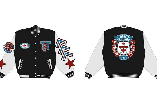Desain Produk + Grafis Jaket Varsity
