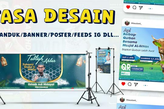 Desain Social Media, Poster, dan Banner Untuk Kebutuhan Visual Design Kamu