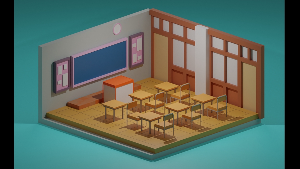 3D MODELING LOW POLY ISOMETRIC AND GAME ASSET