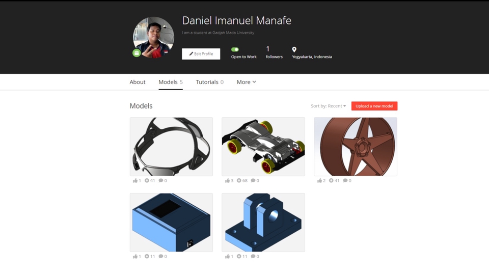 Custom Desain 3D (Fusion360 - Solidworks)