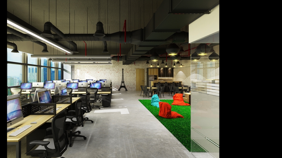 JASA DESAIN INTERIOR OFFICE, KANTOR, OPEN SPACE WORKING