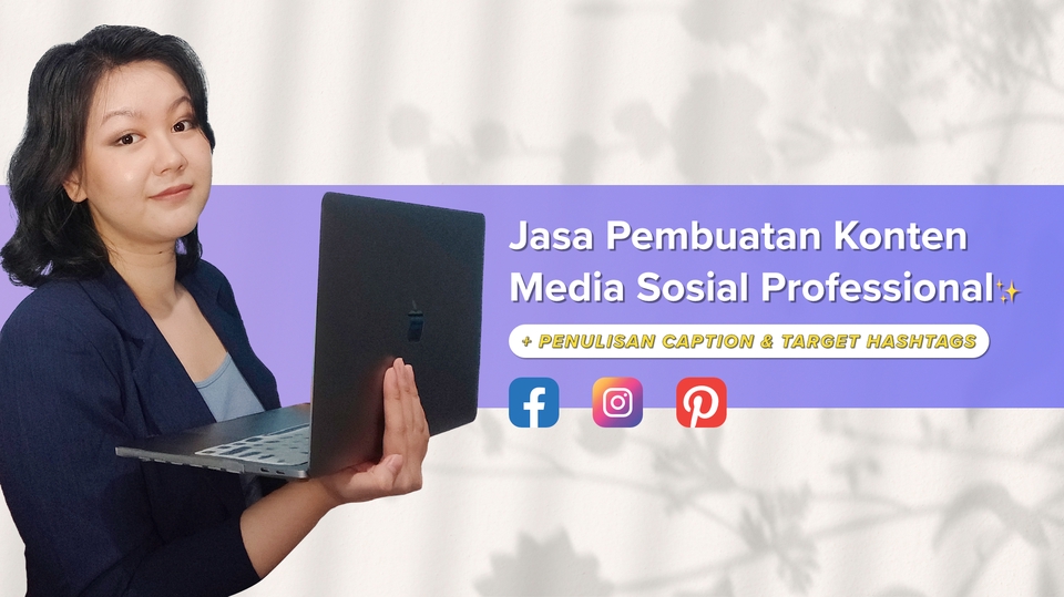 Desain Konten Media Sosial Professional + Penulisan Caption + Rekomendasi Hashtags
