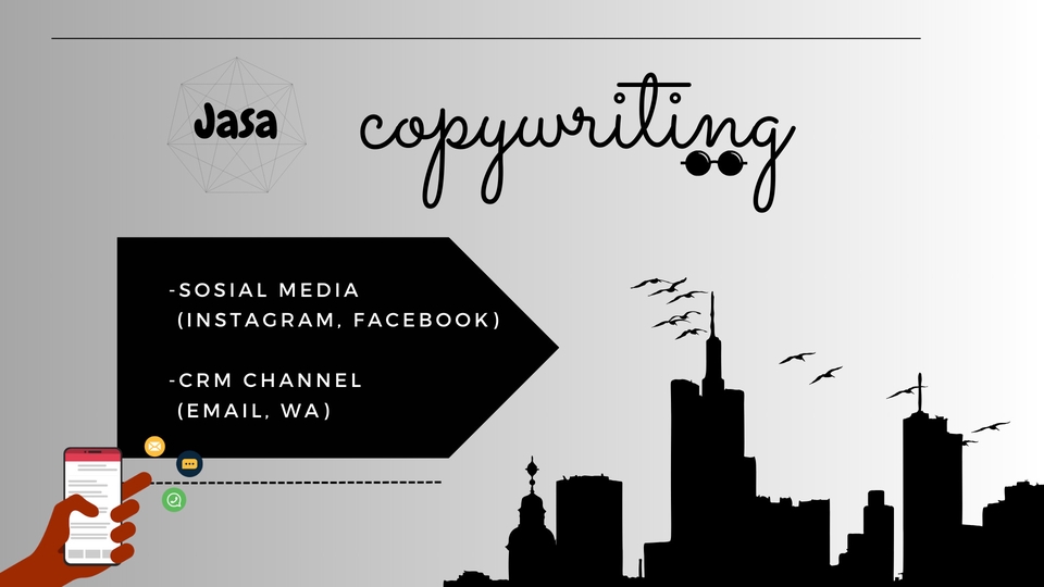 Jasa Copywriting| Caption Instagram, Facebook, Email, dan WhatsApp
