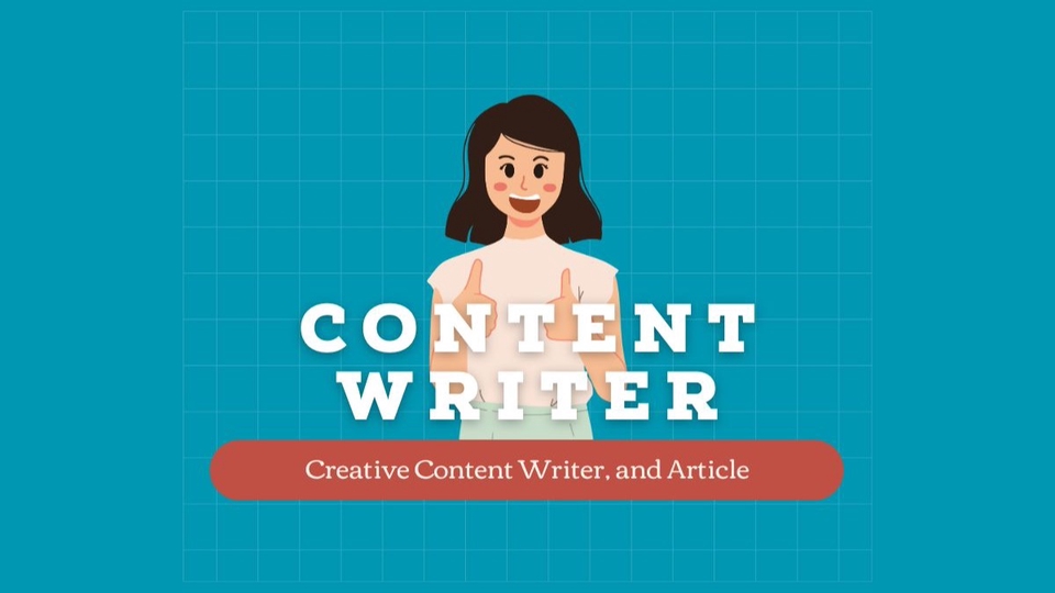 Pembuatan Creative Content Writer, dan Article