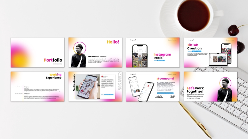 Desain Company Profile / Portfolio Perusahaan / Portfolio Pribadi