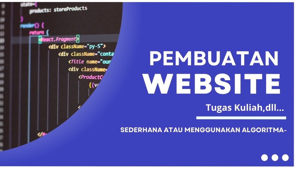 Jasa Pembuatan Website (Tugas kuliah) - Bisa Menggunakan Algoritma