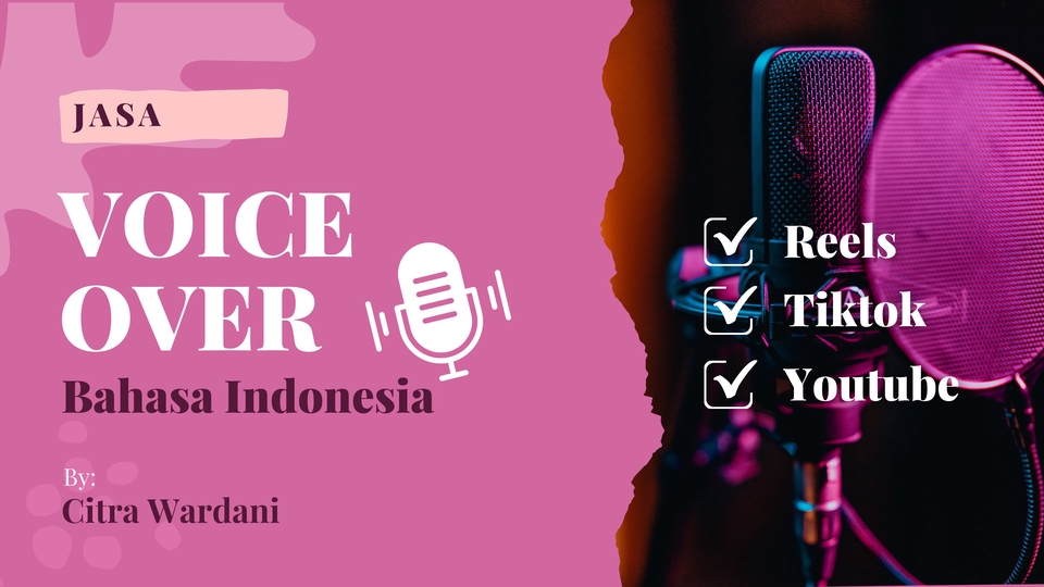 Jasa Voice Over Bahasa Indonesia untuk Social Media (Reels, Tiktok ...