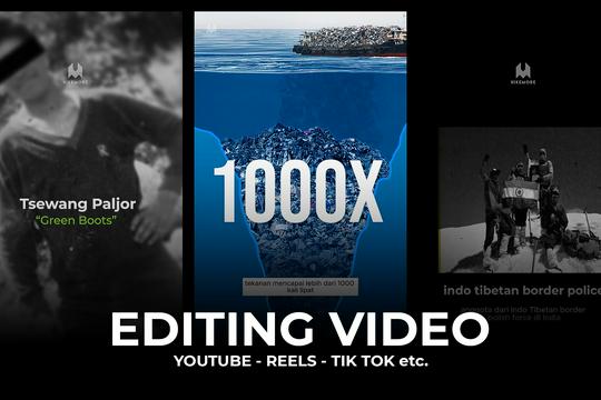 Jasa Editing Video Kreatif untuk YouTube, Reels, Iklan & Lainnya