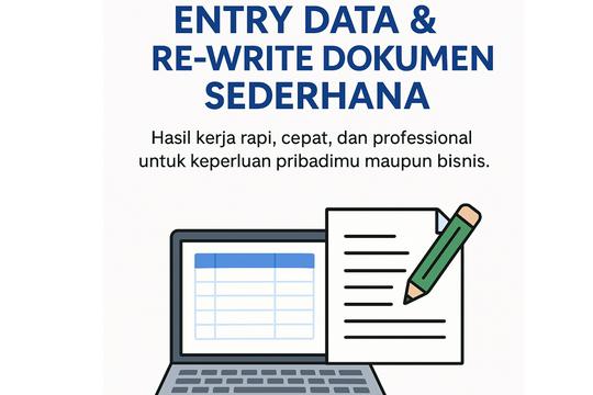 Jasa Entry Data Akurat dan Rapi untuk Keperluan Administrasi