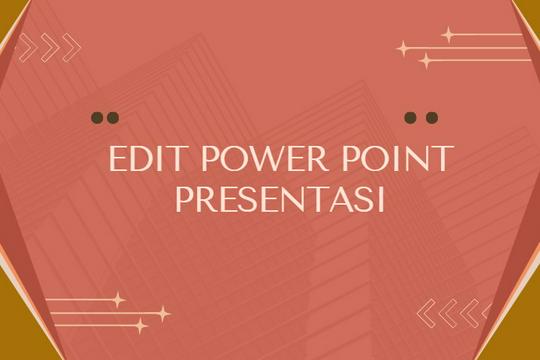 Jasa Pembuatan Power Point presentasi