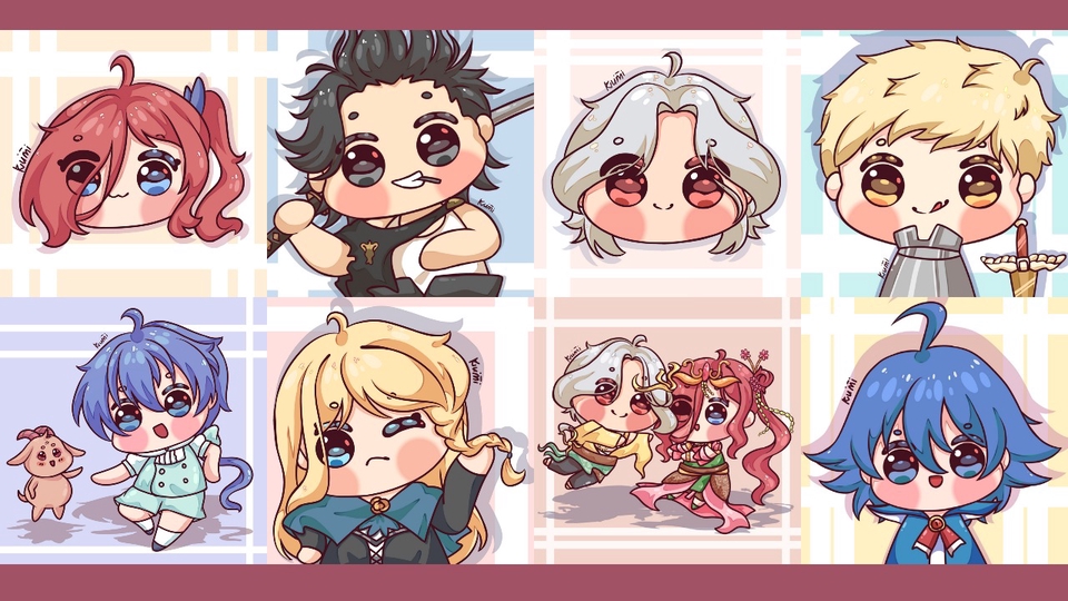 Chibi illustration cute style