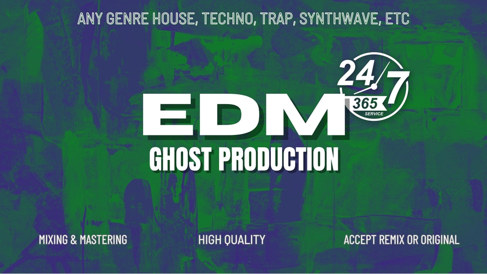producing all genres of EDM music with high quality mixing and mastering