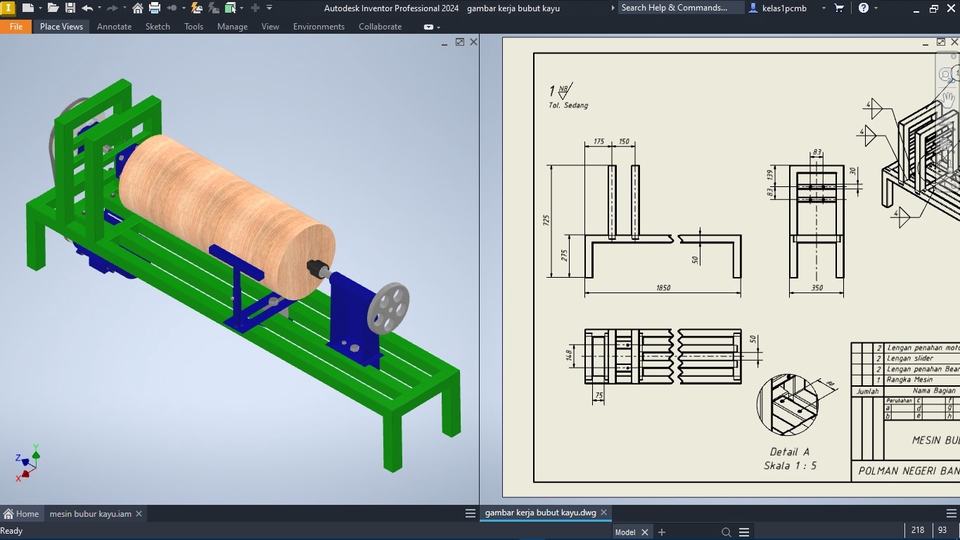 Jasa Drawing part/assembly 2D/3D CAD