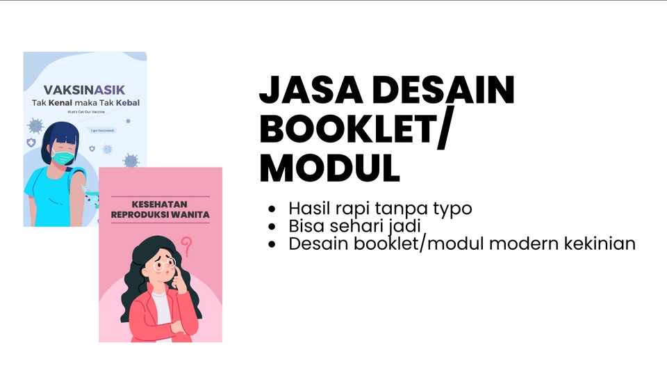 Jasa Desain Booklet/Modul Modern Kekinian