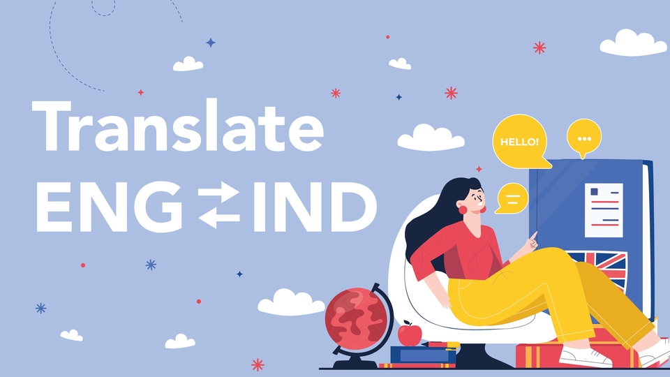 Penerjemaan Eng-Ind, Ind-Eng | JADI 1 HARI