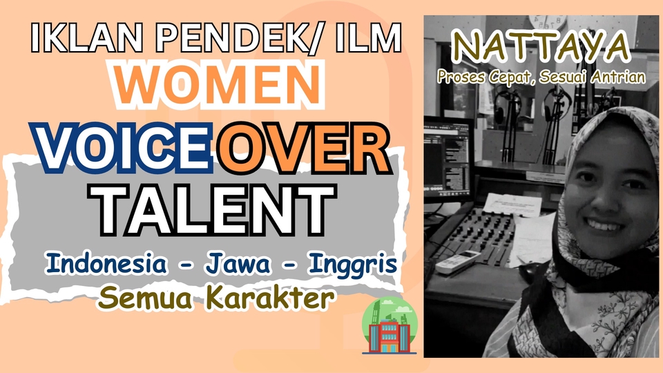 VOICE OVER TALENT | JAWA, INDONESIA | PROFESIONAL, CEPAT SESUAI ANTRIAN