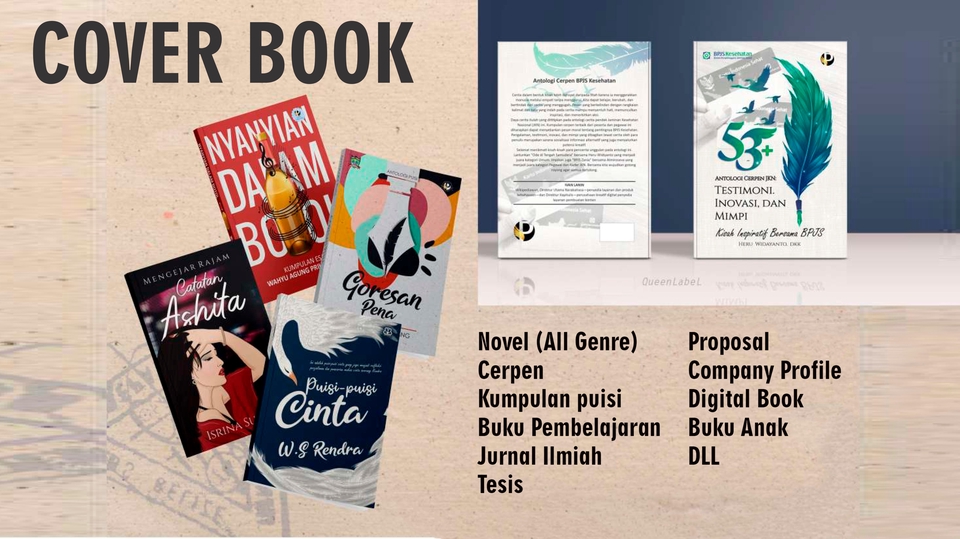 JASA PERCANTIK BUKU NOVEL (DESIGN COVER BOOK)