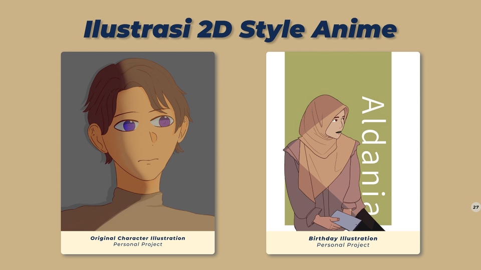 Ilustrasi 2D dengan Style Anime
