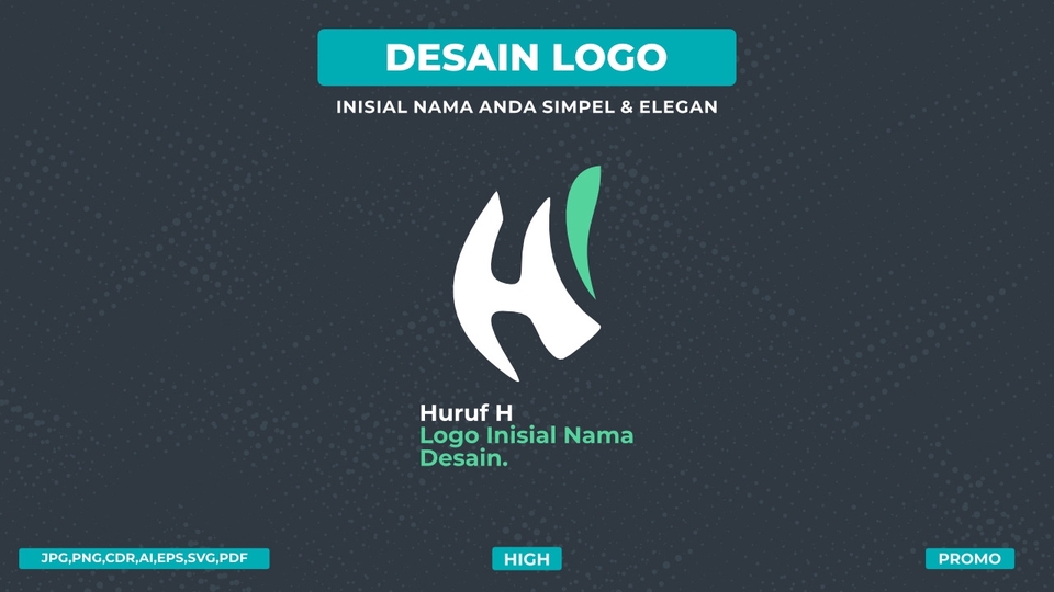 Desain Logo Inisial Nama Anda Simpel & Elegan