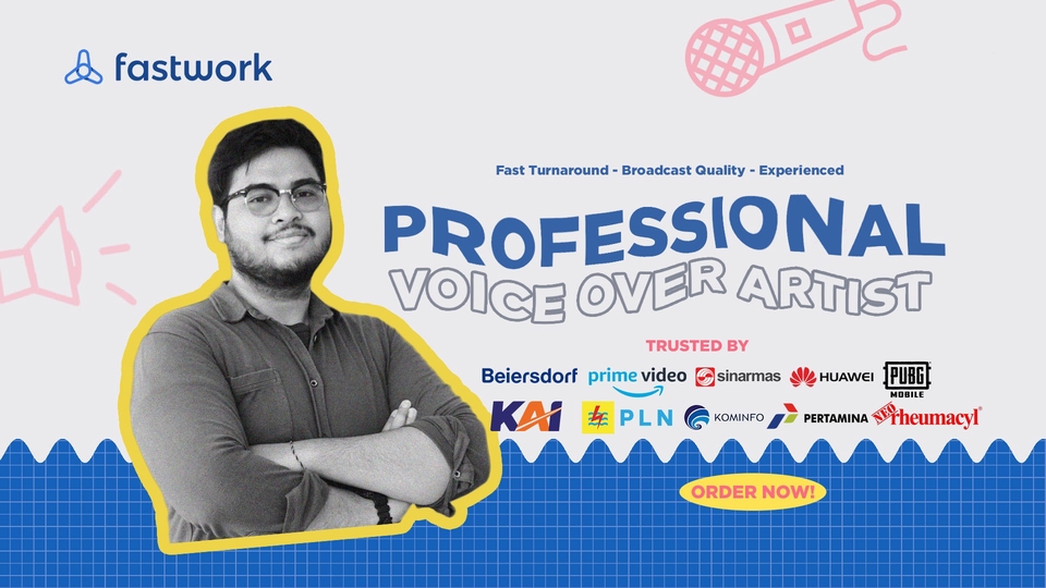 Voice Over/Pengisi Suara Pria Profesional - FREE REVISION