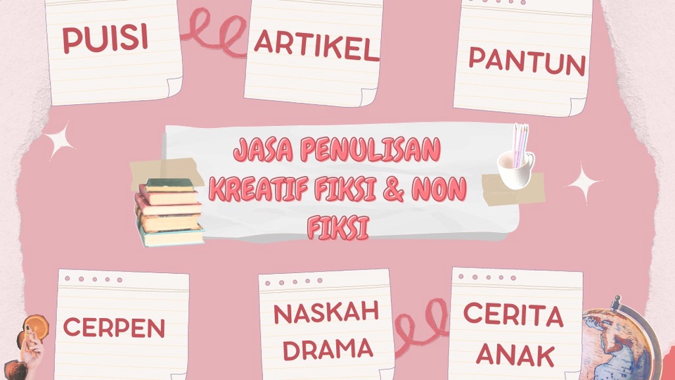 JASA PENULISAN KREATIF FIKSI & NON FIKSI