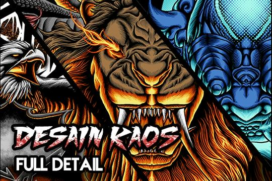 DESAIN KAOS CUSTOM FULL DETAIL
