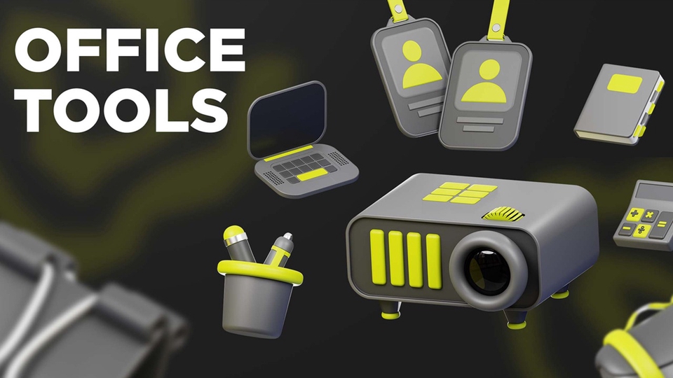 3D Icon untuk kebutuhan digital branding dengan tampilan minimalis dan ...