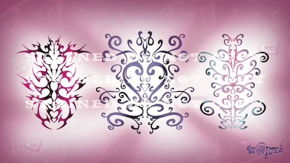 Cyber tribal,Neo tribal,Ornament tattoo