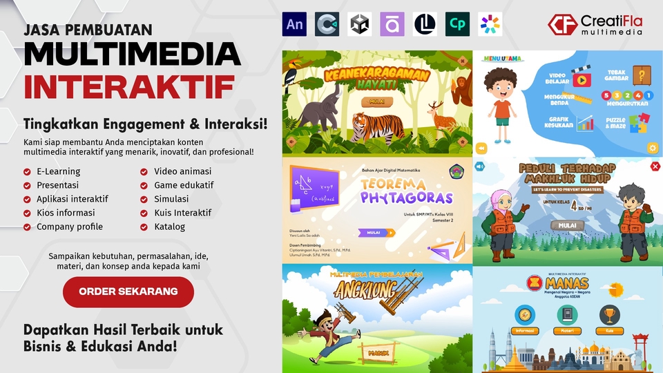 Jasa Pembuatan Multimedia Interaktif untuk Edukasi dan Bisnis