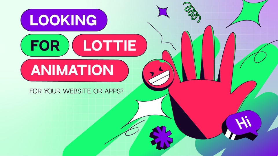 Jasa pembuatan lottie animasi Json/Gif/MP4 untuk website atau aplikasi