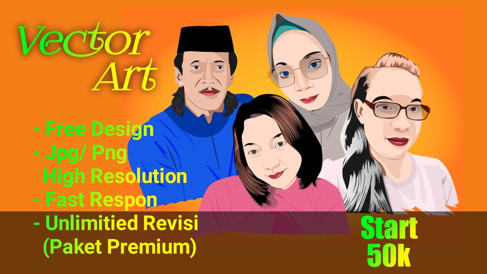 Foto Keren Vector Art, 1 Hari Jadi