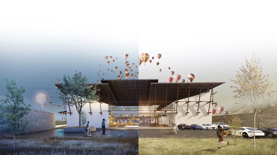 3D Perspective Render Interior/Exterior + retouch