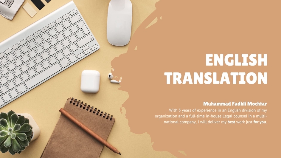 Translation (Ind-Eng or Eng-Ind)