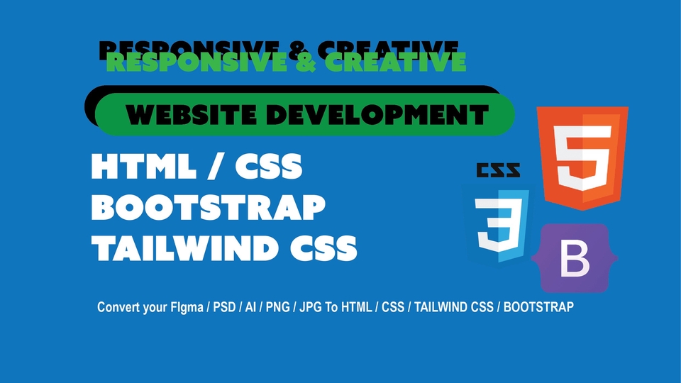 Jasa Pembuatan Website (CMS, Landing Page) & Slicing Design Figma to HTML, CSS, Tailwind CSS