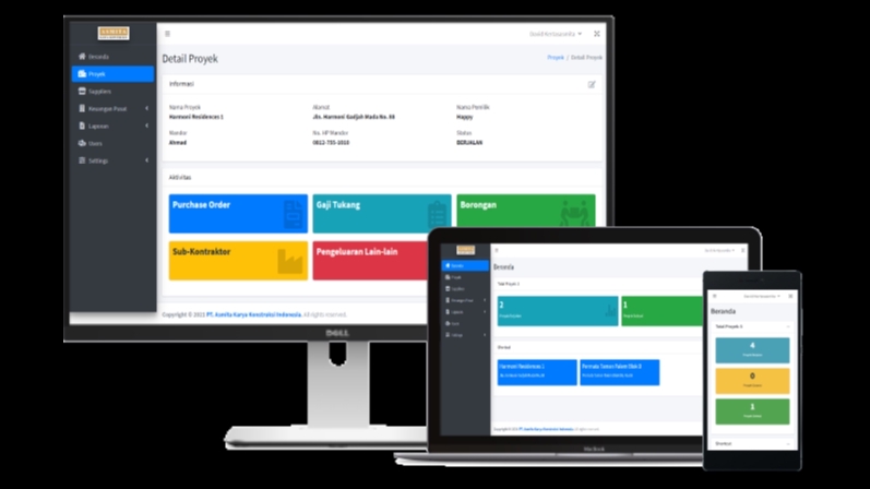 Aplikasi Website Back Office Non-Custom & Custom, Online & Offline